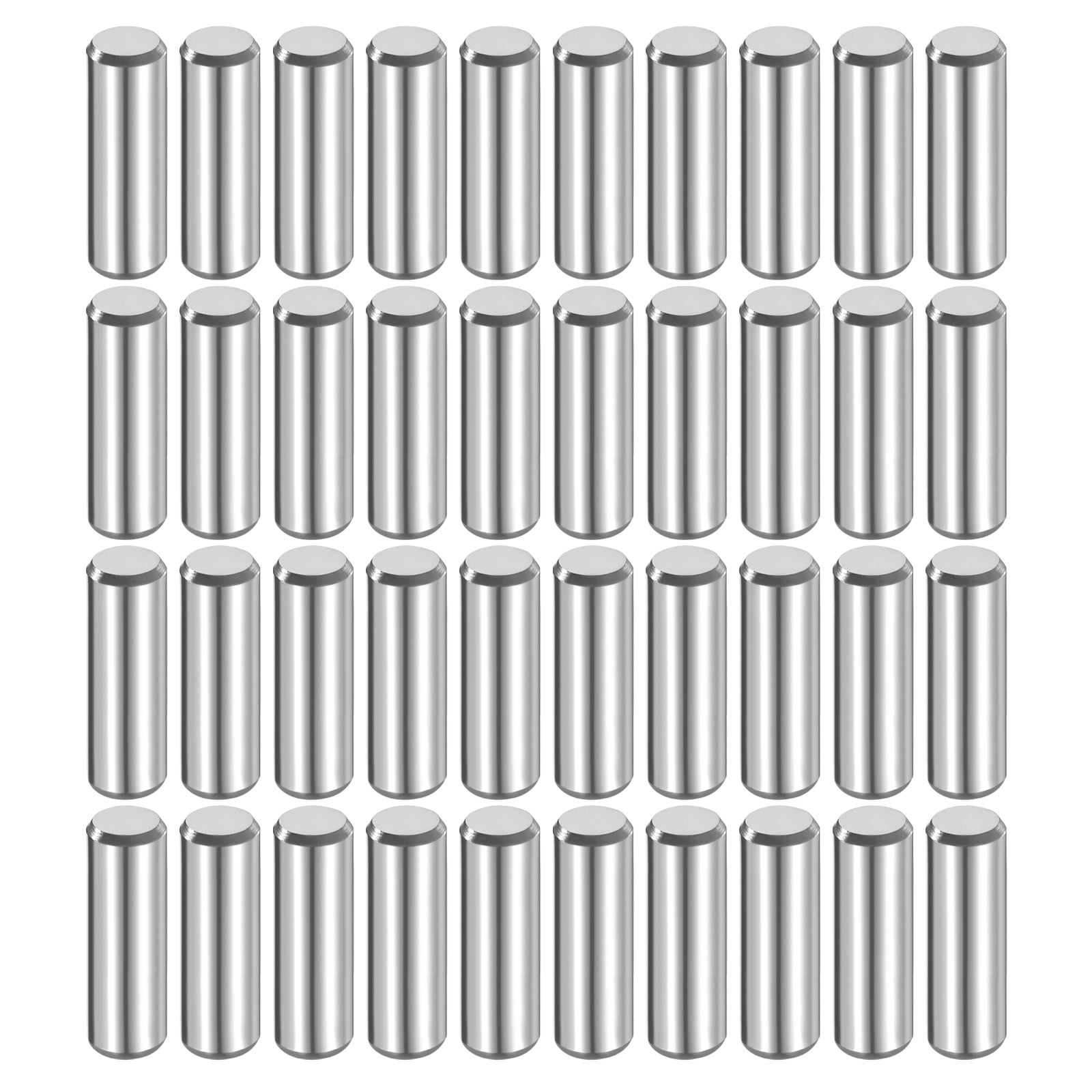40 Pack 6 mm x 18 mm Dowel Pins, 316L Stainless Steel Cylindrical Dowel ...