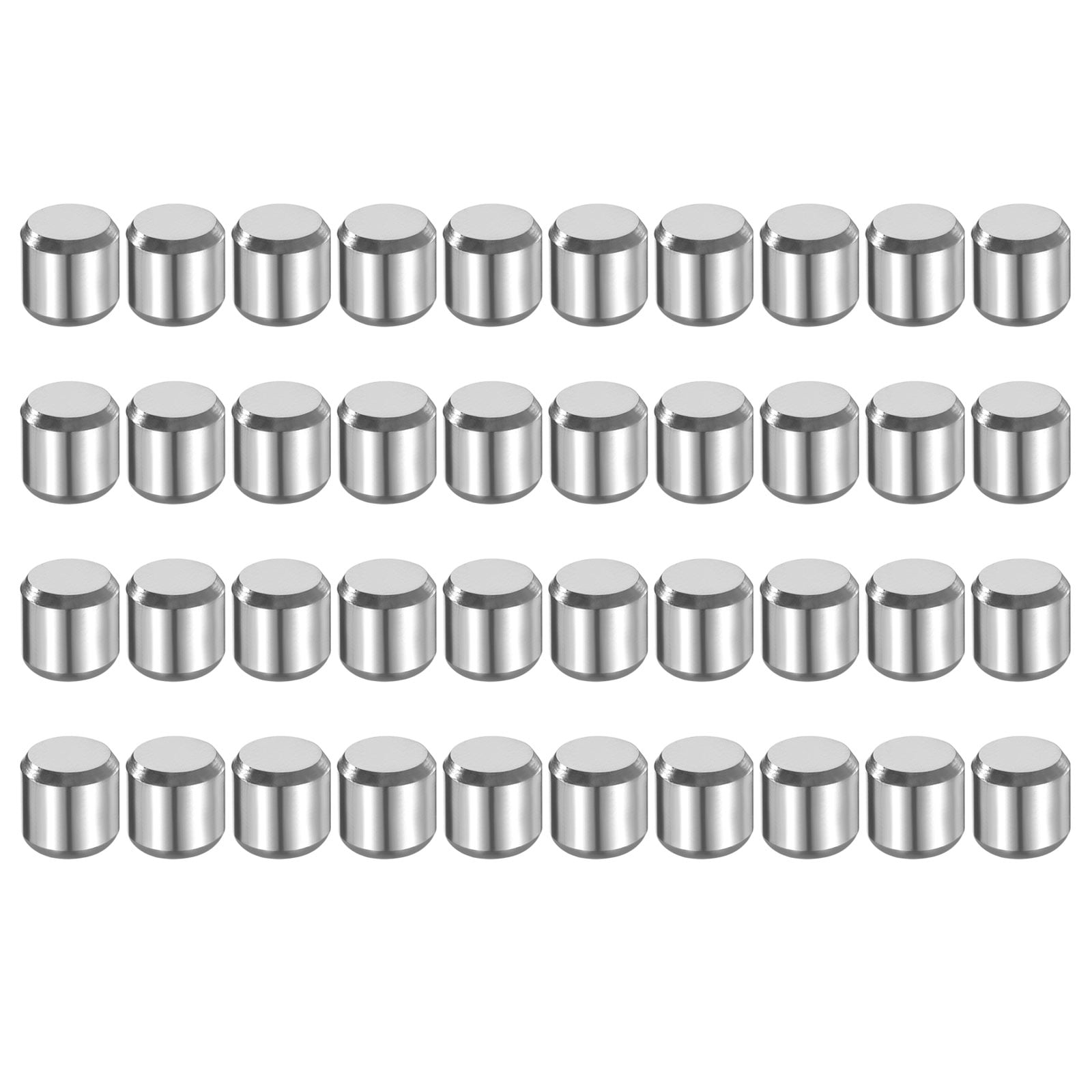 40 Pack 6 mm x 6 mm Dowel Pins, 316L Stainless Steel Cylindrical Dowel ...