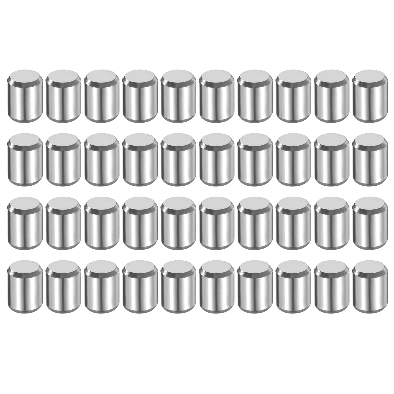 40 Pack 6 mm x 8 mm Dowel Pins, 316L Stainless Steel Cylindrical Dowel ...