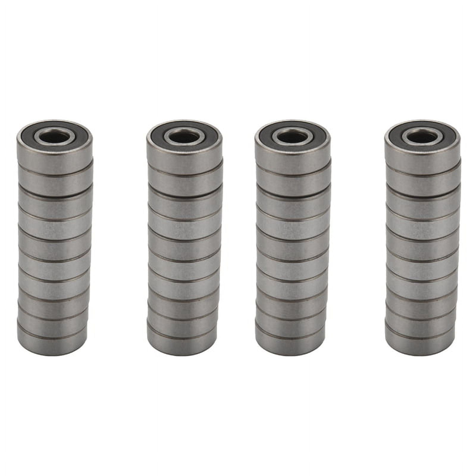 40 Pack 608- Ball Bearing - Double Rubber Sealed Miniature Deep Groove ...