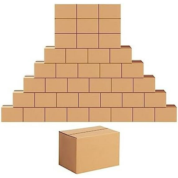 40 Pack 6x4x4 inches Shipping Boxes Small Cardboard Boxes for Packing ...