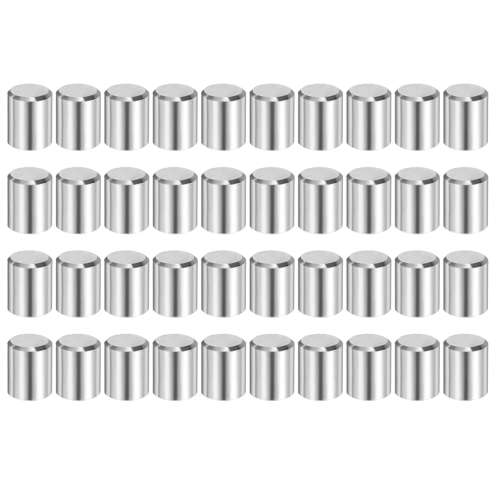 40 Pack 8 mm x 10 mm Dowel Pins, 316L Stainless Steel Cylindrical Dowel ...