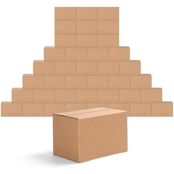 40 Pack 8x5x5 inches Shipping Boxes, Corrugated Cardboard Boxes Bulk ...
