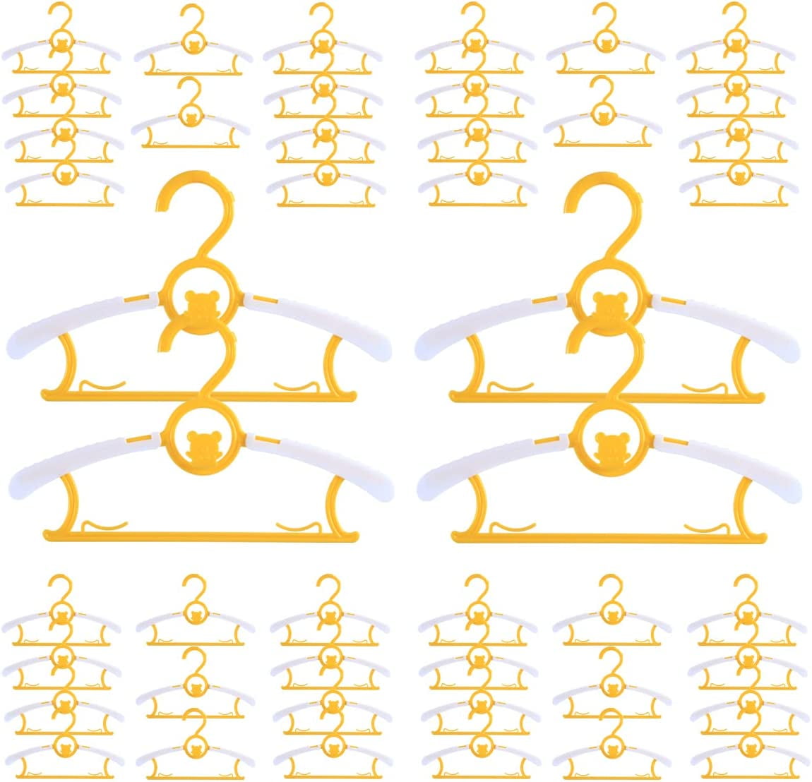 40-Pack Adjustable Baby & Kid Clothes Hangers - Space-Saving, Durable ...