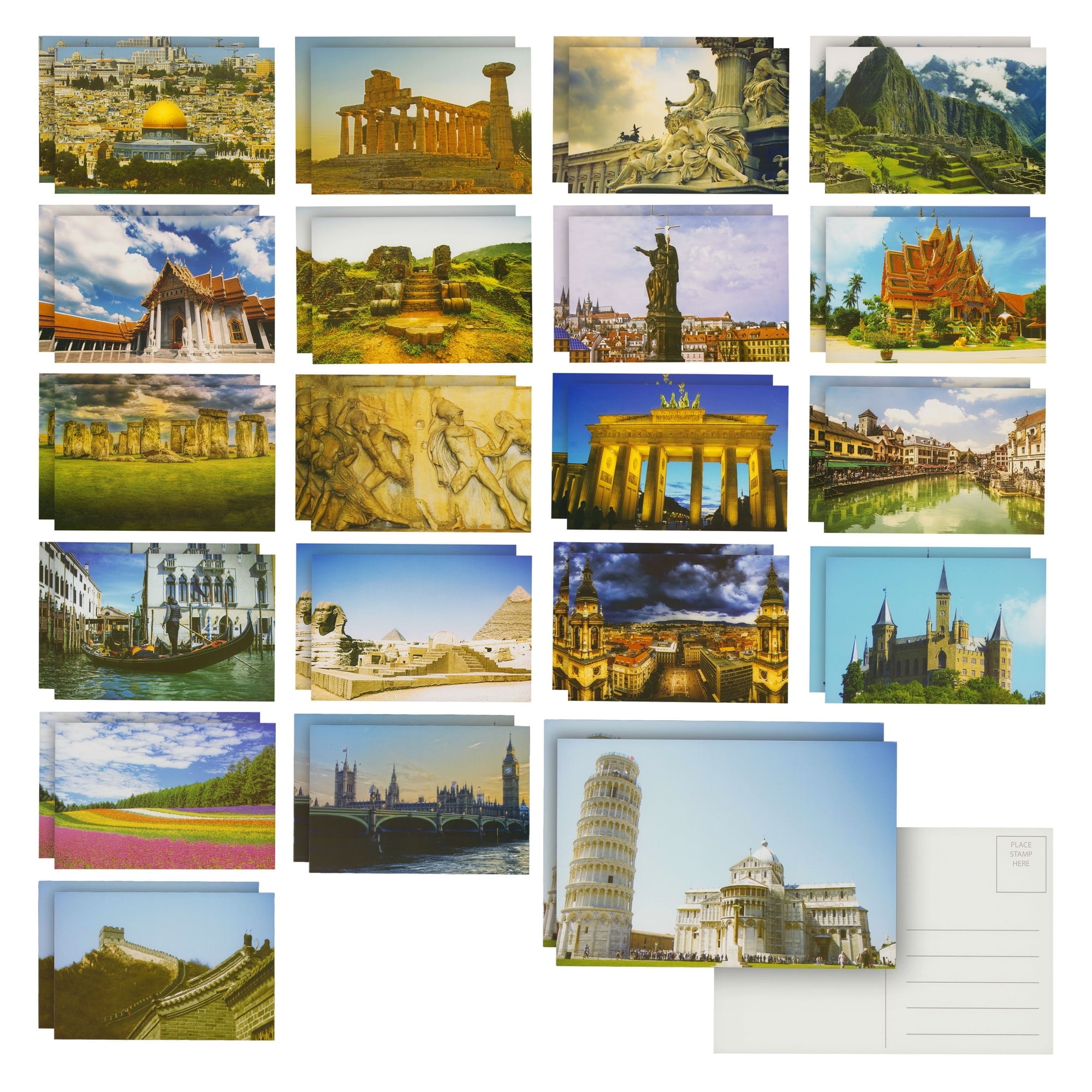 Best Paper Greetings, 40 Travel Postcards, Assorted Designs 4x6 in ...