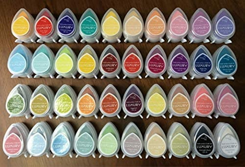 40-Pack Craft Ink Pad Stamps DIY Multicolor Craft Stamp Pad for Kids ...