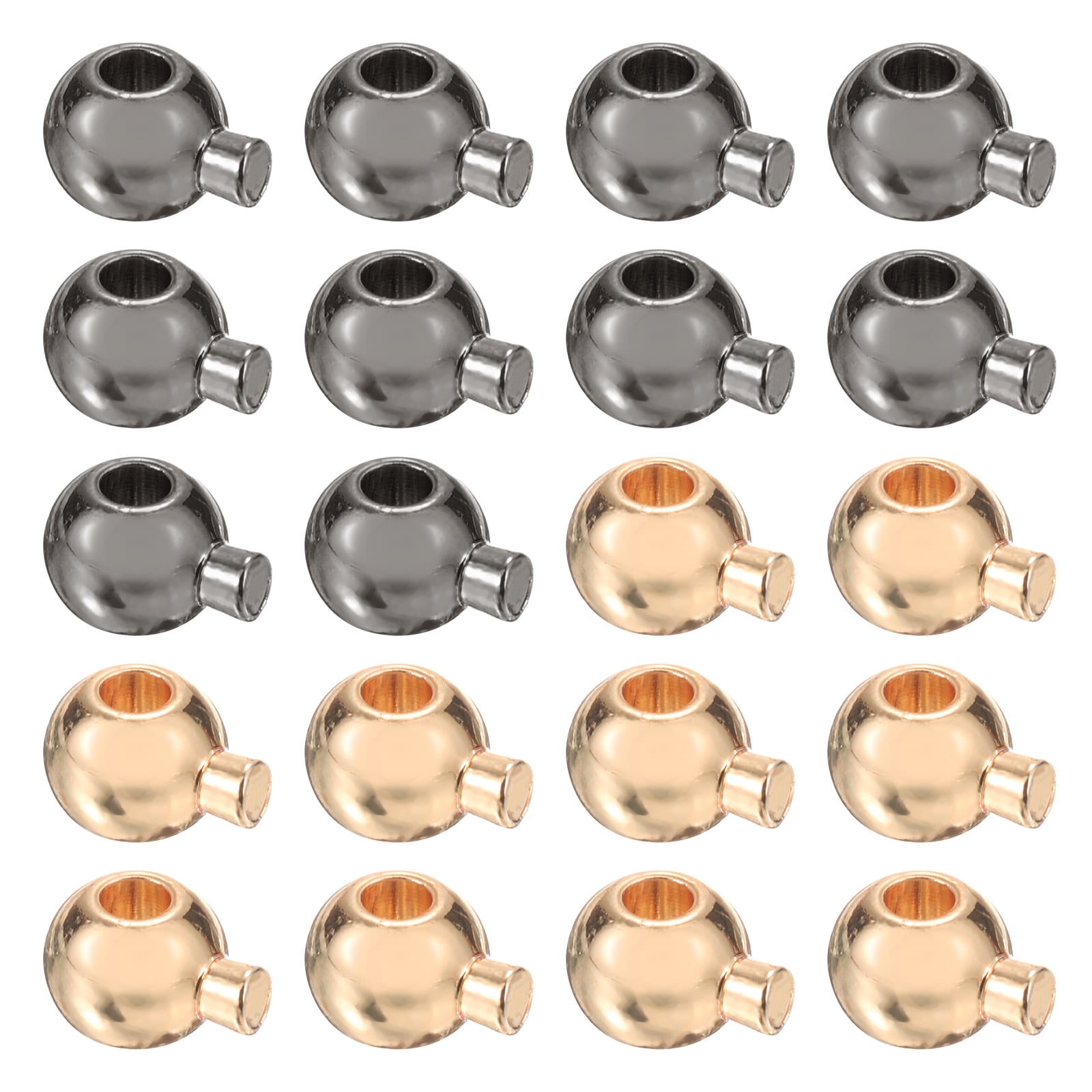 40 Pack Crimp Beads, Spacer Bead Covers for Jewelry Making Necklace ...
