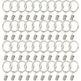 40 Pack Curtain Rings with Clips, Window Clip Rings Curtain Hooks ...