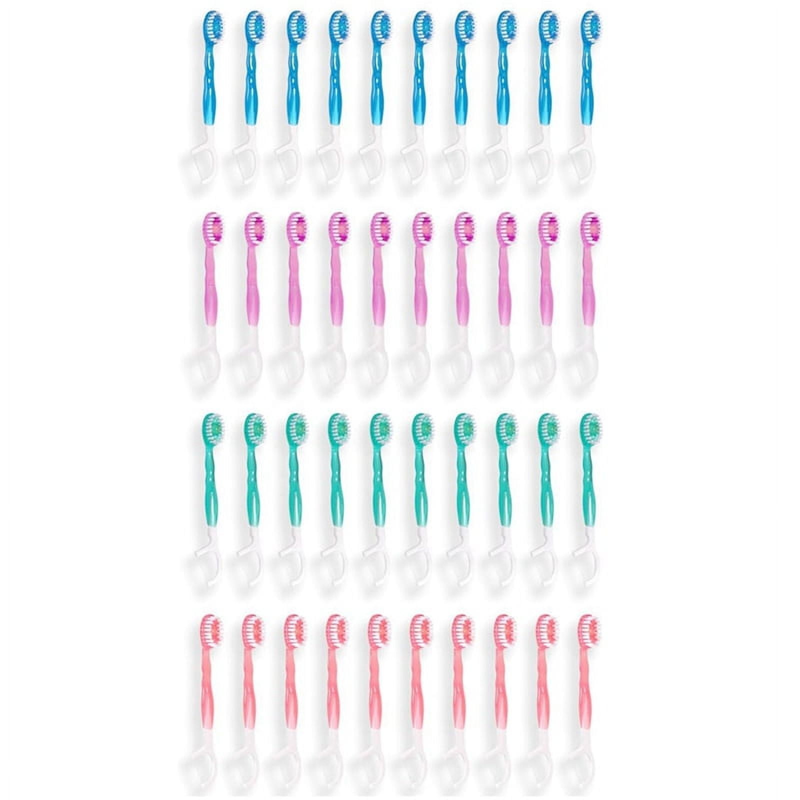 40 Pack Disposable Mini Travel Toothbrushes - 5 in 1 Function, Travel ...