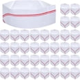 40-Pack Disposable Paper Chef Hats - Soda Jerk Caps for Restaurant ...