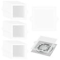 40 Pack Disposable Shower Drain Hair Catcher Square, 4.1 In Mesh Drain ...