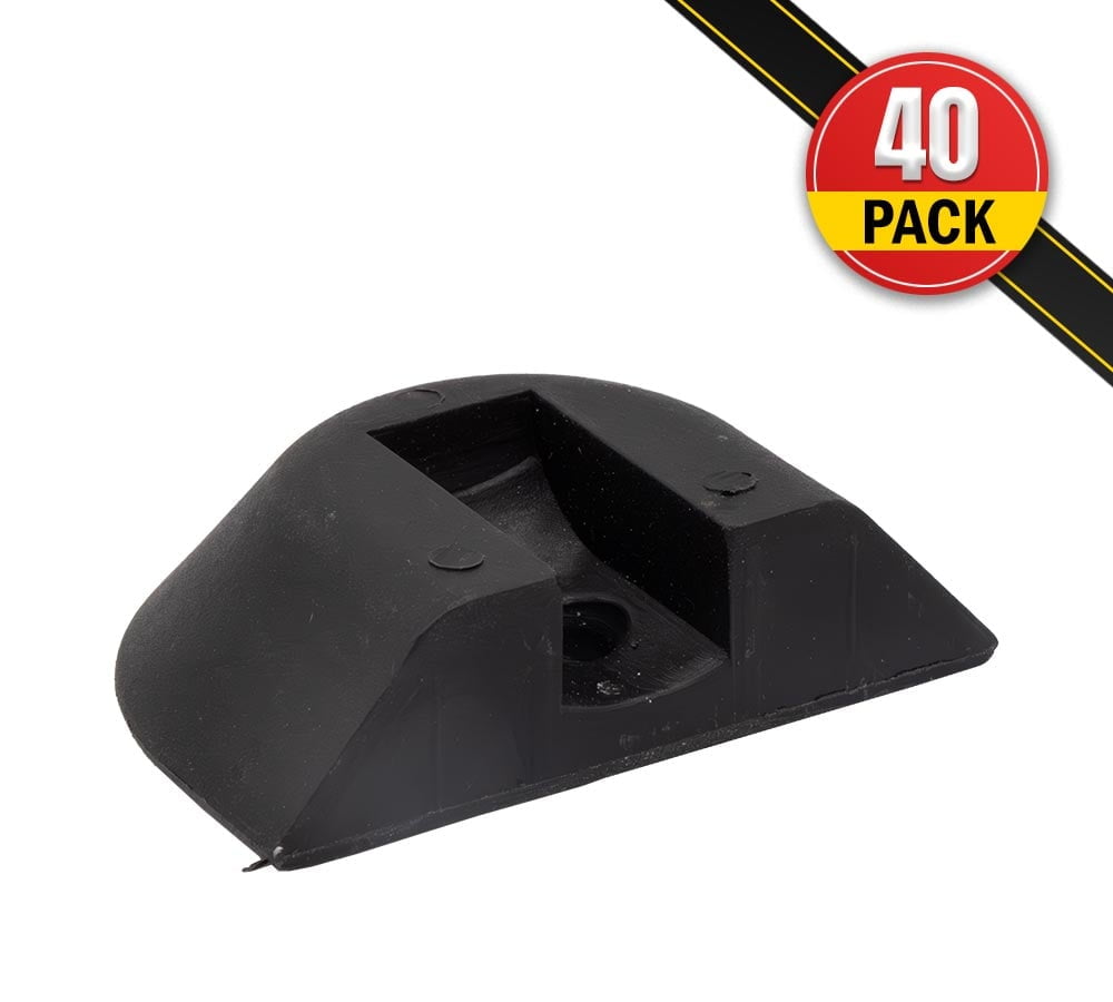 40 Pack End Cap for L Track and Track Rail Tie-Down End Plug Cap for ...
