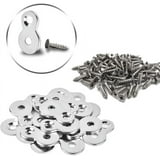 40 Pack Figure 8 Shaped Steel Desk Top Fastener Clip, Heavy Duty Figure ...