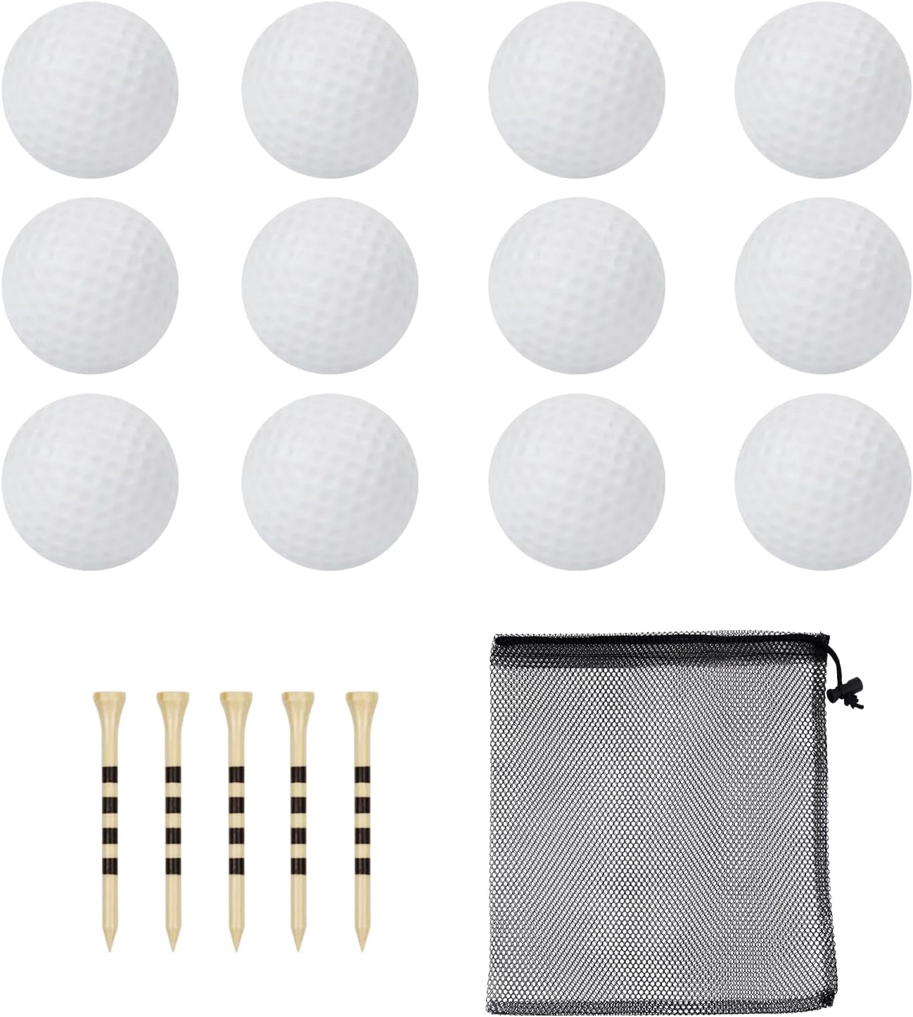 40 Pack Foam Golf Practice Balls - Realistic Feel and Limited Flight ...
