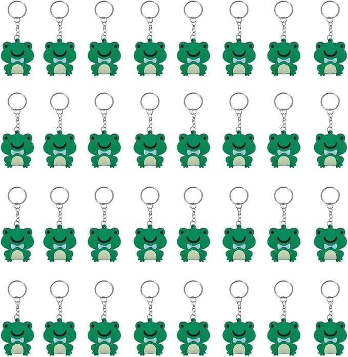 40 Pack Frog Keychains Decorations for Back to the 80s Party, Frog ...