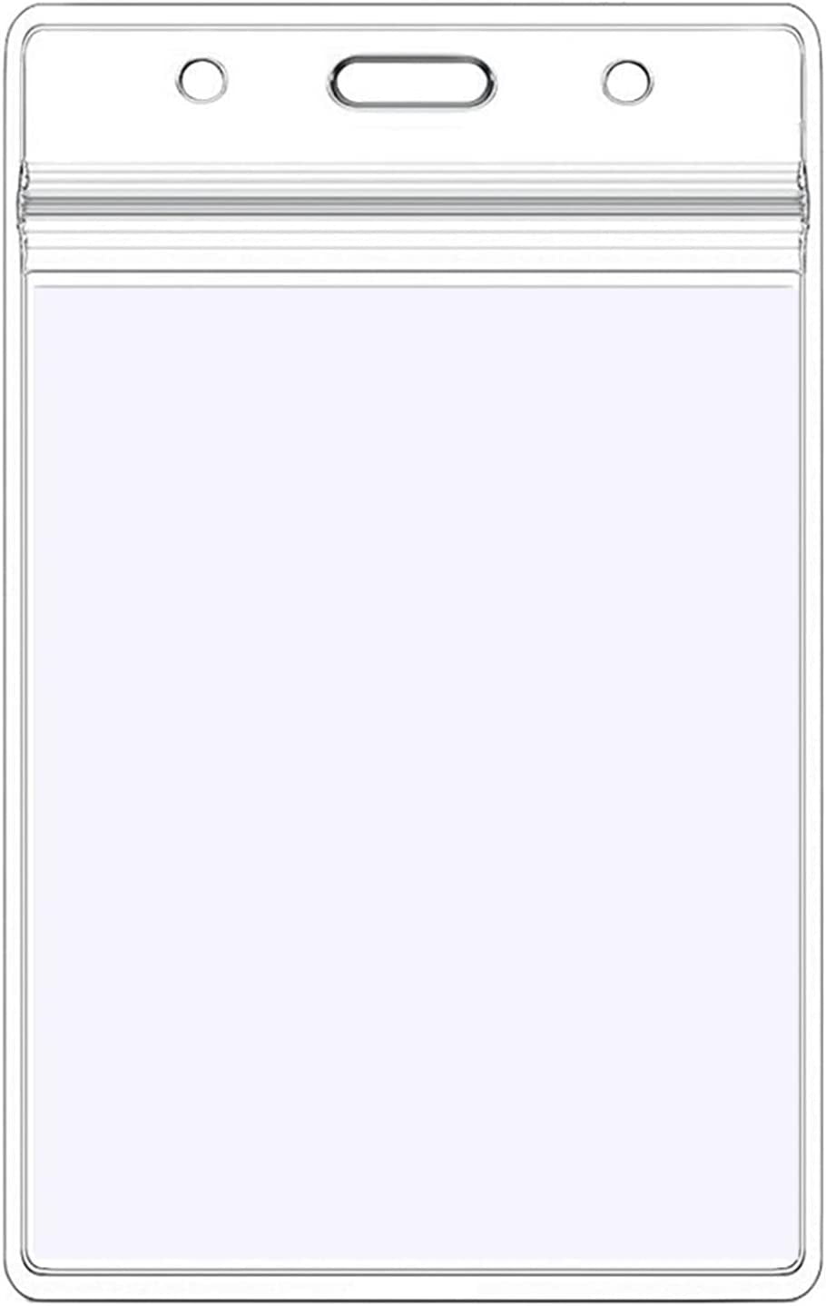 Walmart 40 Pack ID Badge Holder, PVC Pouch, Waterproof Zip, Fits 5 ...