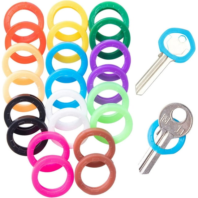 40 Pack Key Covers Caps Set Coloured Key Caps Flexible Square Key ...