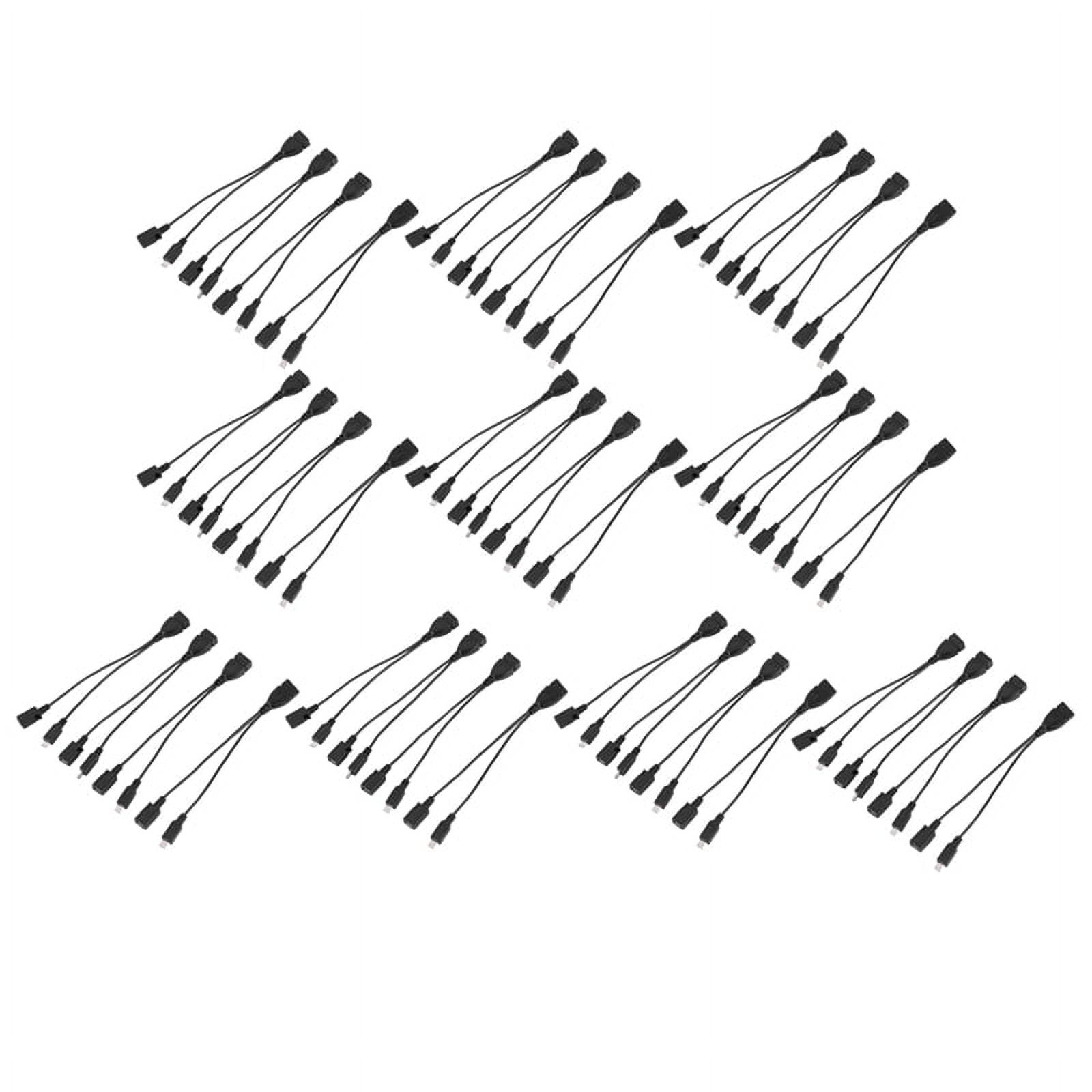 40-Pack Mini OTG Cable Adapter,2-In-1 Powered -USB to USB Adapter(OTG ...