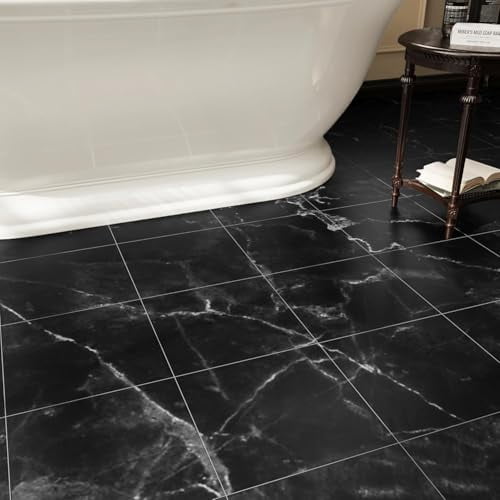 40-Pack Peel and Stick Floor Tiles Vinyl Floor 12 x 12 inch Self Adhesive Waterproof Flooring ...
