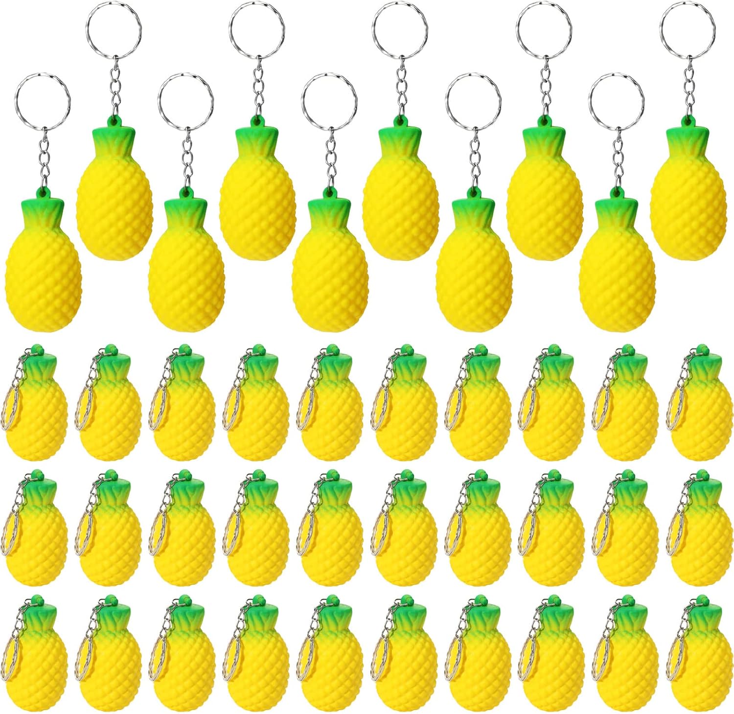 40 Pack Pineapple Party Favors Pineapple Keychains Pineapple Stress ...