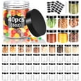 40 Pack Plastic Jars with Lids, 8 oz Clear Slime Cosmetics Containers ...