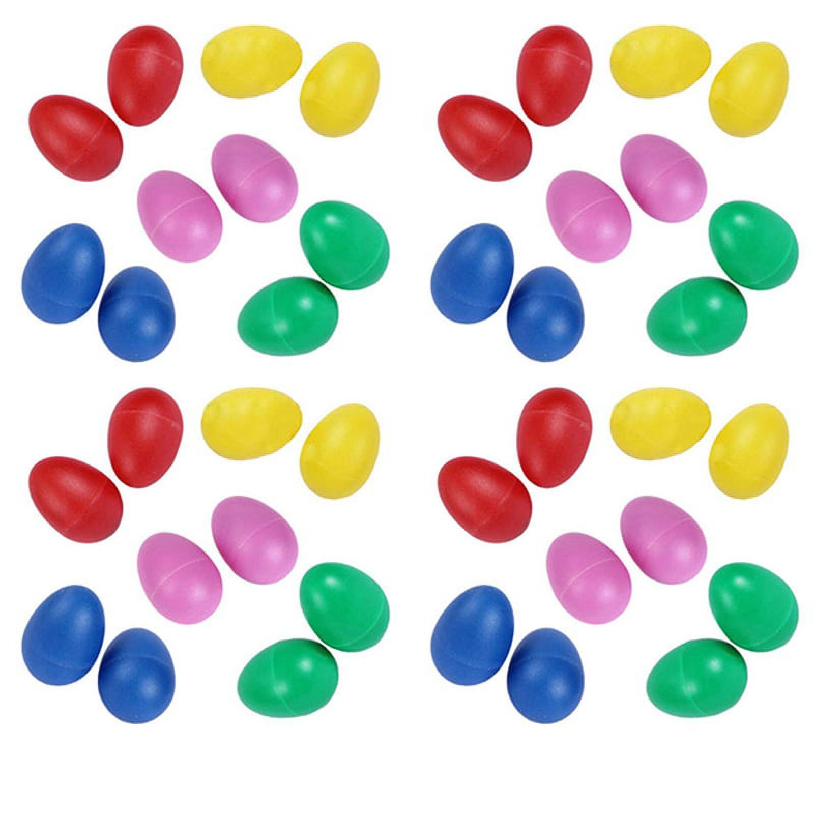 40 Pack Plastic Percussion Musical Instrument Toys Egg Maracas Shakers ...