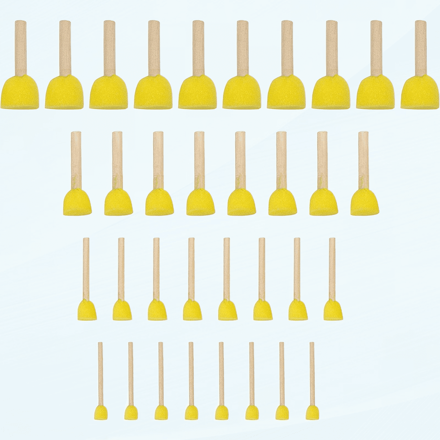 40 Pack Round Foam Sponges Brush Pouncers Dabbers Set Assorted Size ...