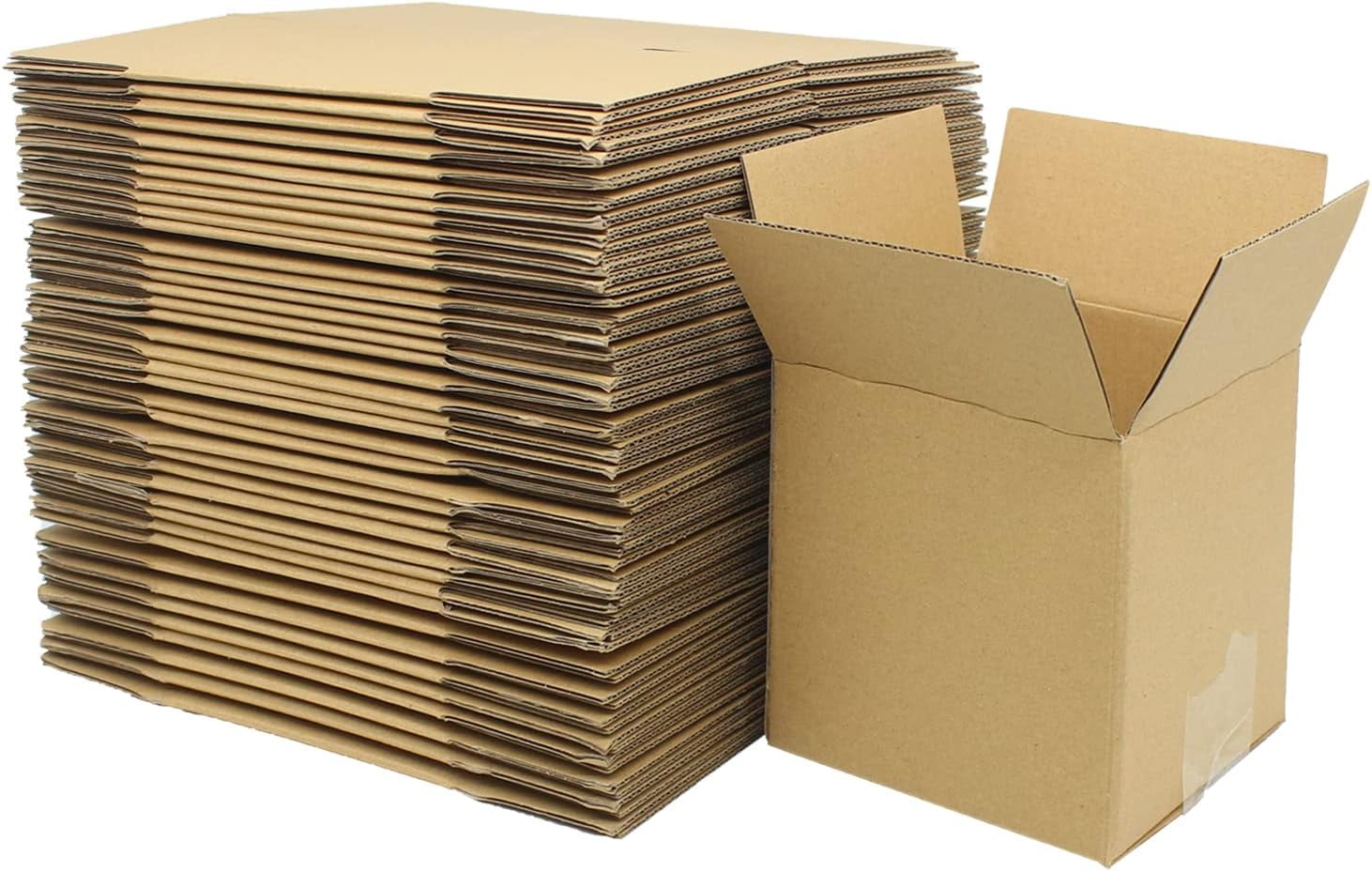 40 Pack Small Shipping Box 4x4x4 inch, Corrugated Cardboard Mailer ...
