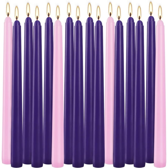 40 Pack Spell Chime Candles-4 Inch Multi-Colored Taper Candles Sticks ...