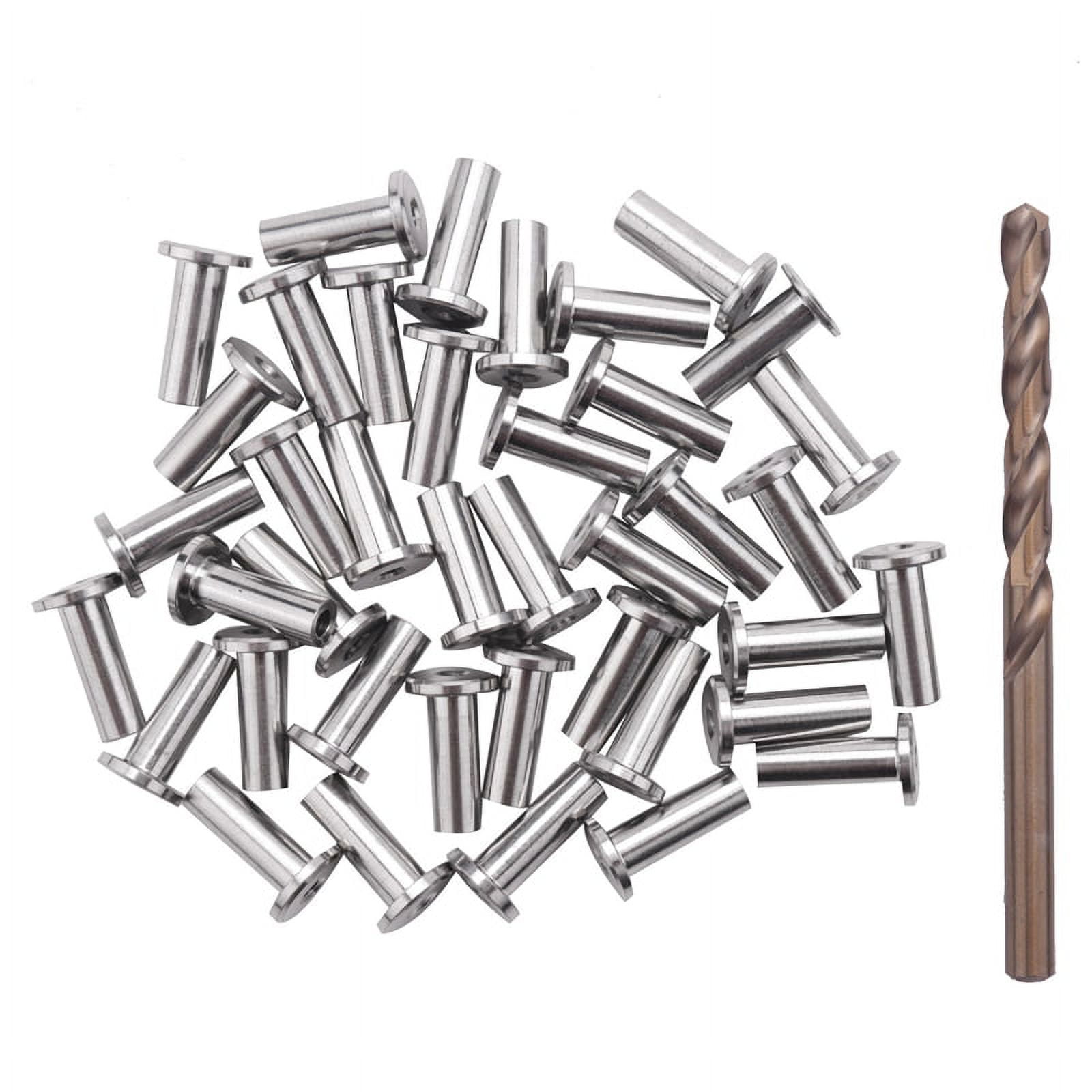 40 Pack T316 Stainless Steel Protector Sleeves For 1/8 inch Wire Rope ...