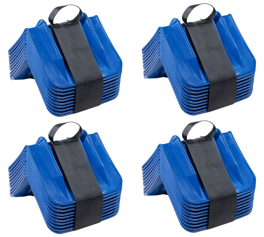 40 Pack Blue Flatbed Edge Protectors w/ Carrying Case & Webbing Handle ...