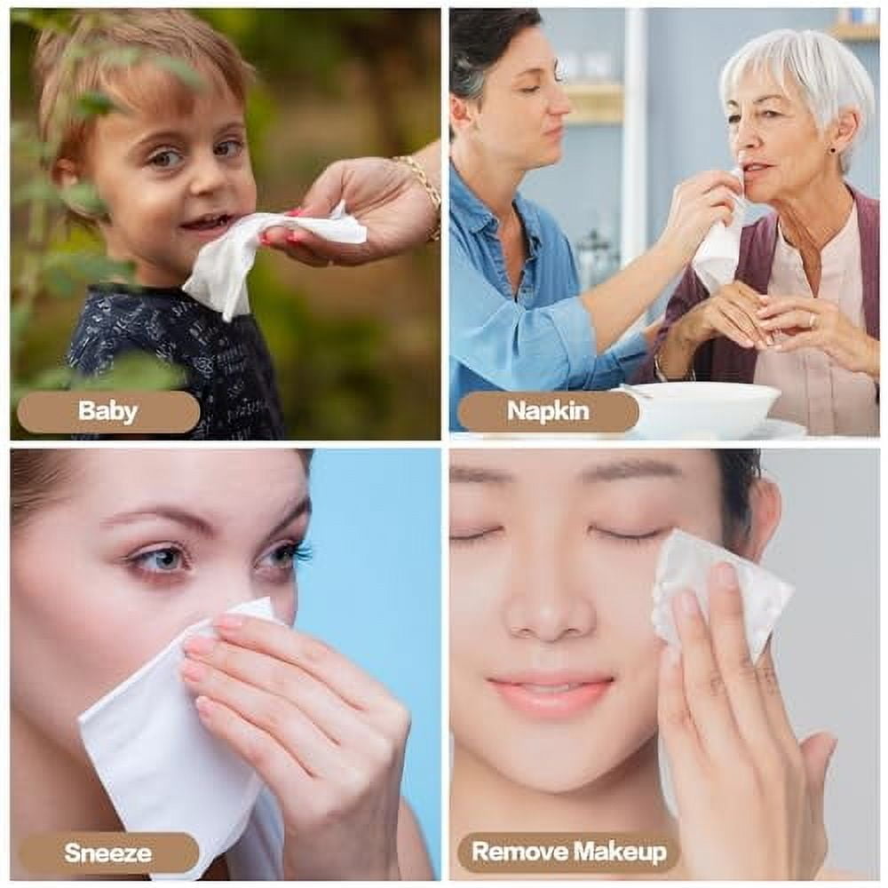 40-Pack White Facial Paper Tissue, 4-Ply household facial tissues, 120 ...