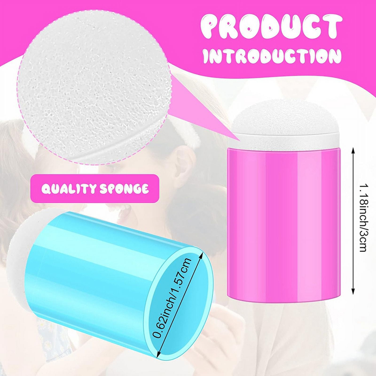 40 Pack of Finger Sponge Daubers with Storage Case for Painting Art Ink ...