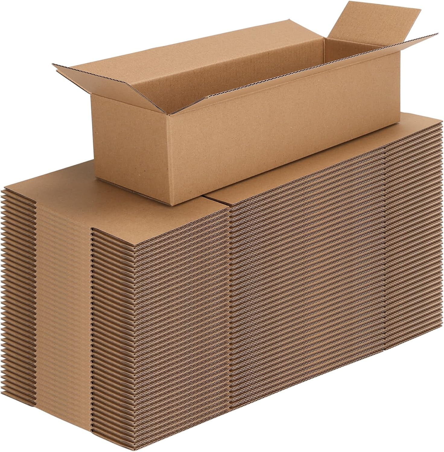 40 Packs 12x4x3 Shipping Boxes for Small Business, Corrugated Cardboard ...