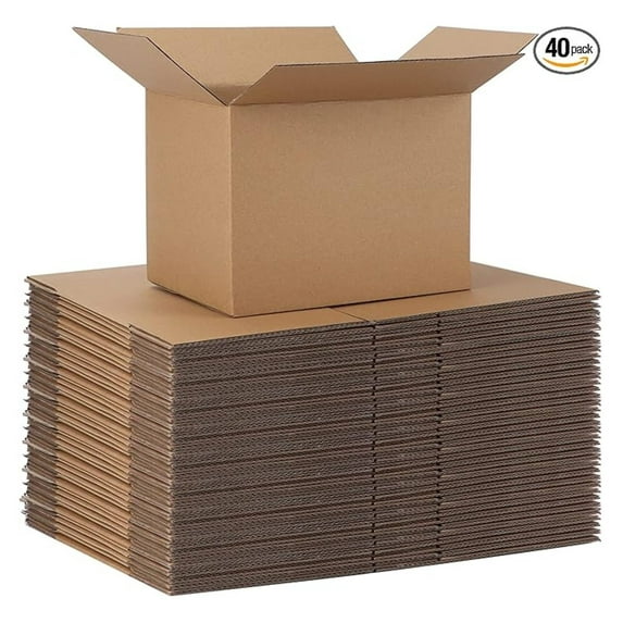 40 Packs 8x6x6 Shipping Boxes Cardboard Boxes Shipping Box for Business ...