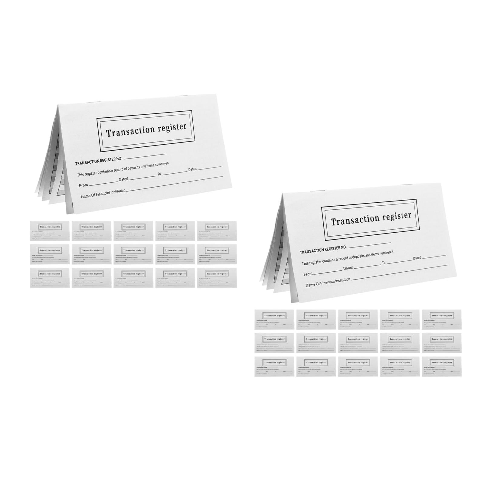 40 Packs Check Registers Personal Checkbook Blank Ledger Transaction ...