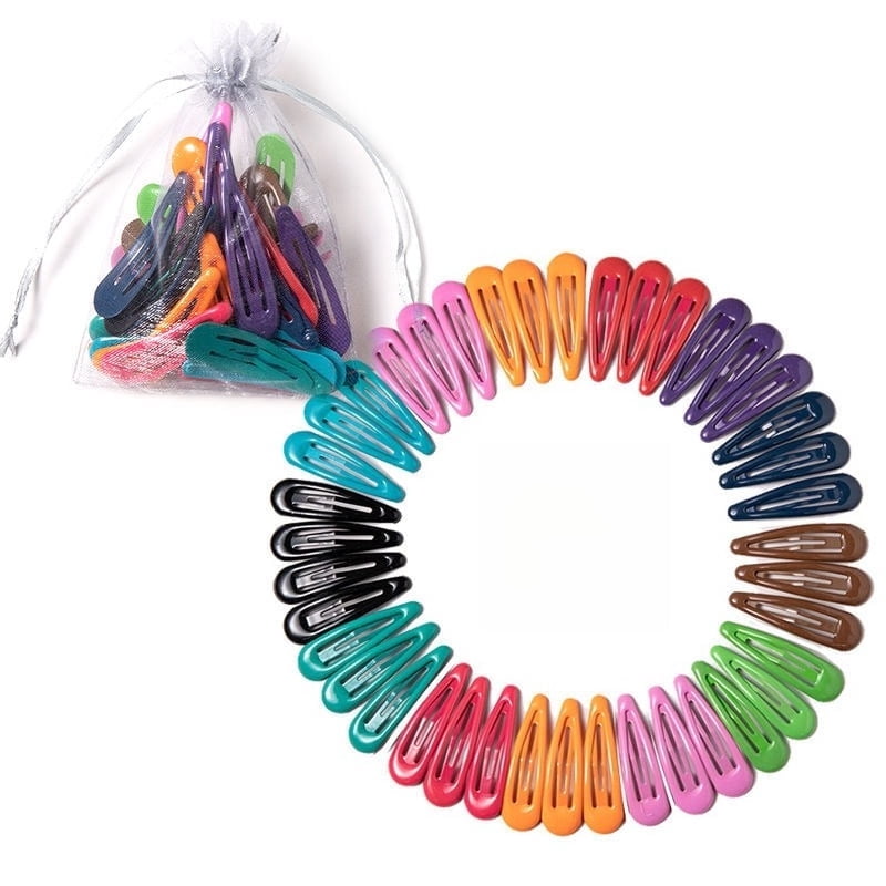 40 Packs Metal Snap Hair Clips, No Slip Hair Clips for Thick/Thin Hair ...