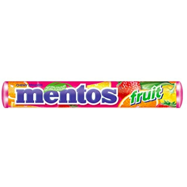 40 Packs Of Mentos Fruit Chewy Candy With Natural Flavours - Walmart.com