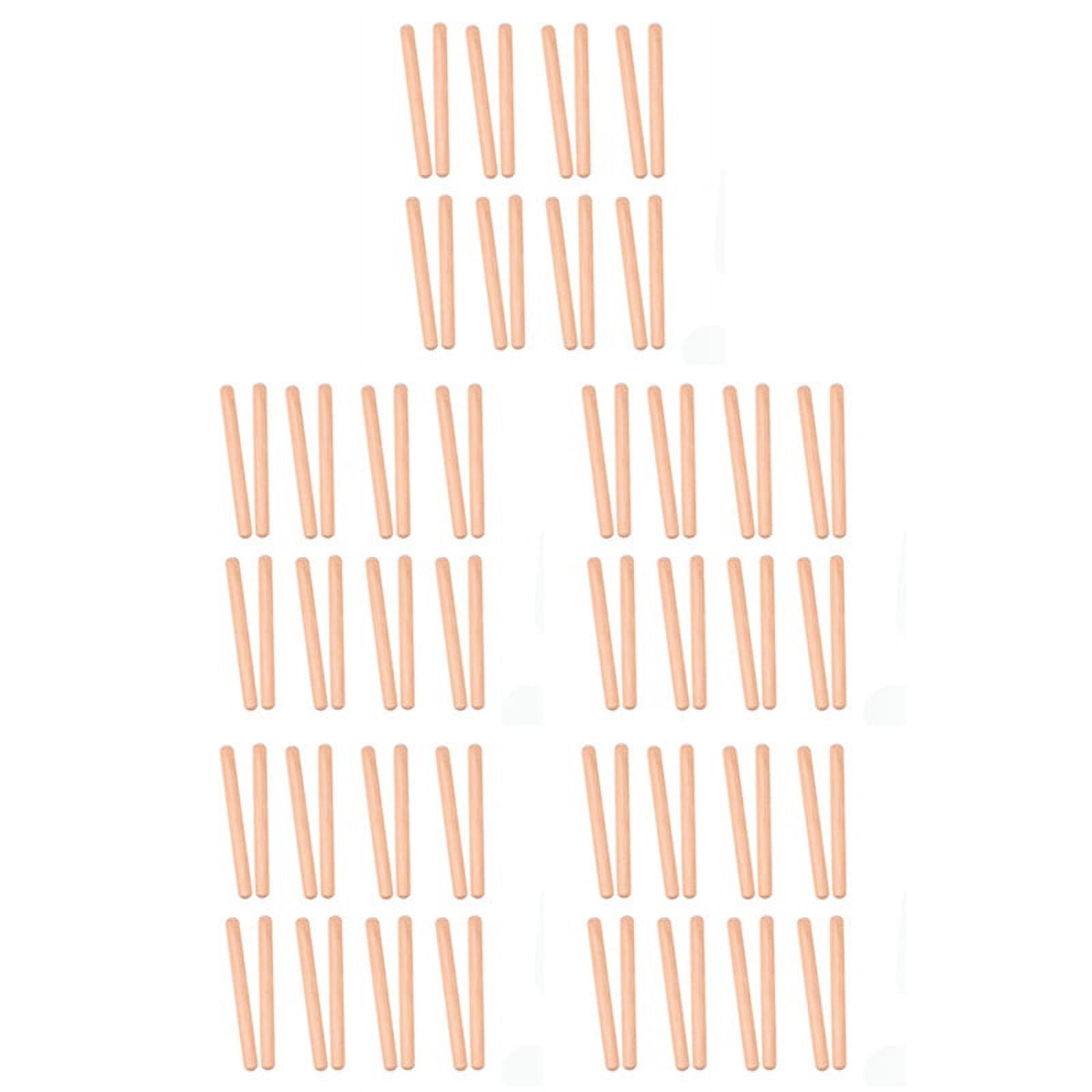 40 Pairs Classical Wood Claves Musical Percussion Instrument Natural ...