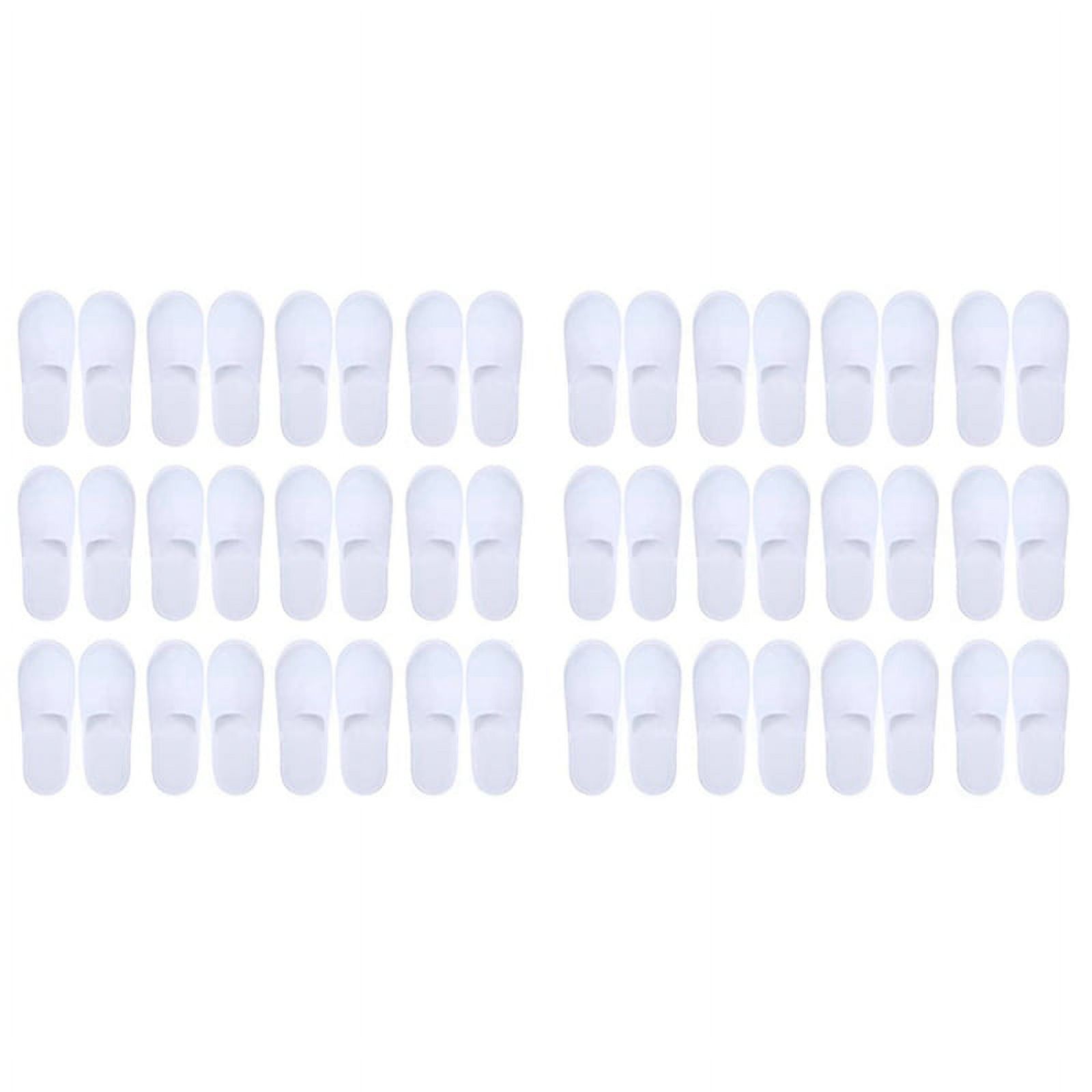 40 Pairs Closed Toe Disposable Slippers Women Men Ultra-Thin Brushed ...