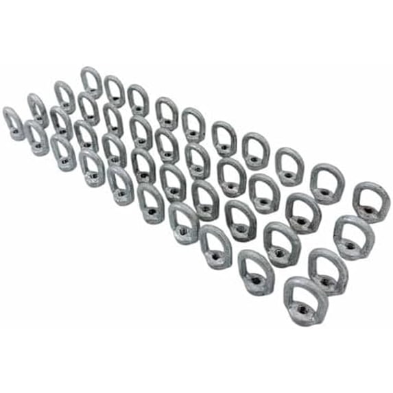 40 Pc 1/4" Hot Dipped Galvanized Eye Nut with 5/16"-18 UNC Tap ...