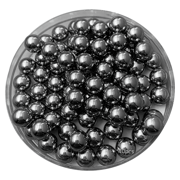 40 Pcs 1/2 Inch Stainless Steel Bearing S, Precision Chrome-Plated, 0. ...