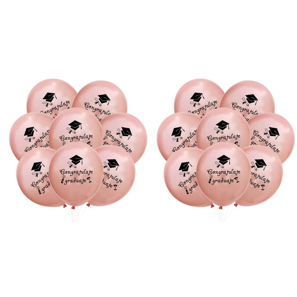 40 Pcs 12 Inch Party Balloons Congratulate Graduate Letter Ballons ...