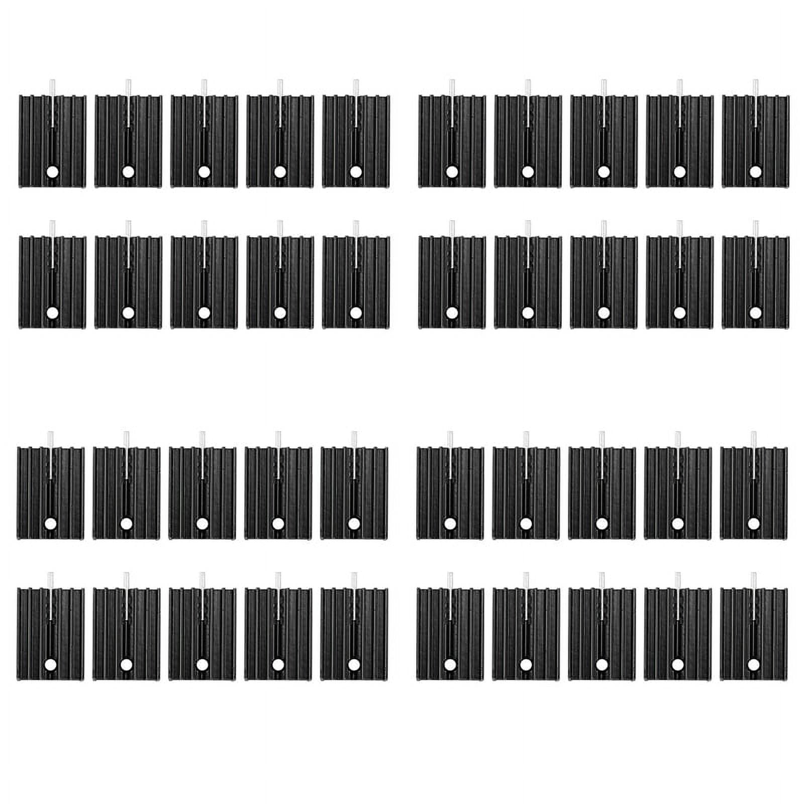40 Pcs 21X15X11mm Black Aluminum Heat Sink for TO-220 Mosfet ...