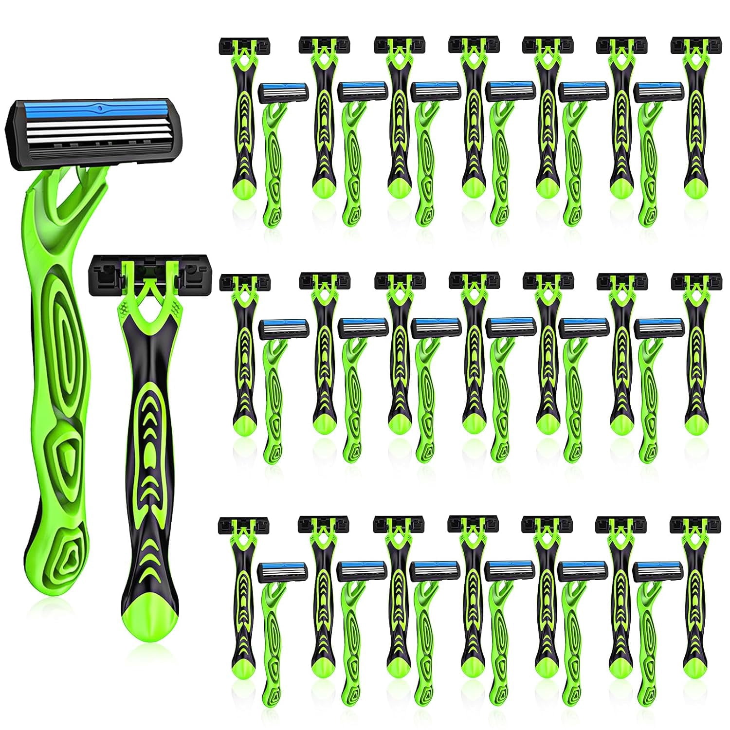 40 Pcs 3 Blade Disposable Razors for Men Bulk Sensitive Skin Razor ...