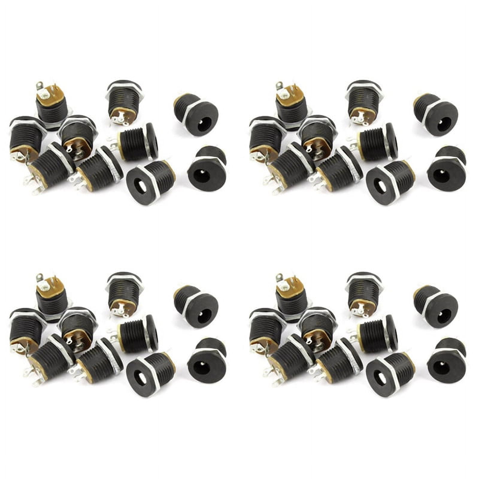 40 Pcs 3-Terminal Soldering 2.1mm x 5.5mm Female Power Jack DC Socket ...