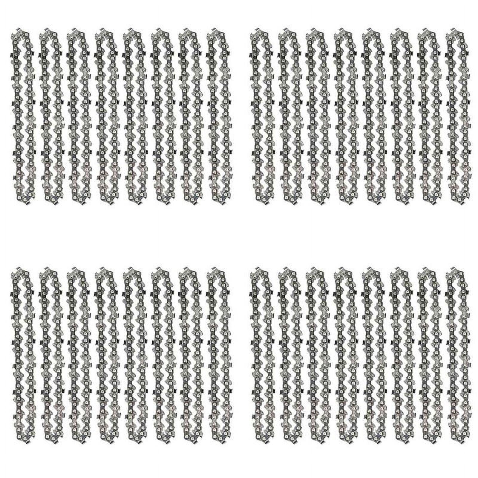 40 Pcs 4 Inch Mini Steel Chainsaw Chain Electric Pruning Saw Accessory ...