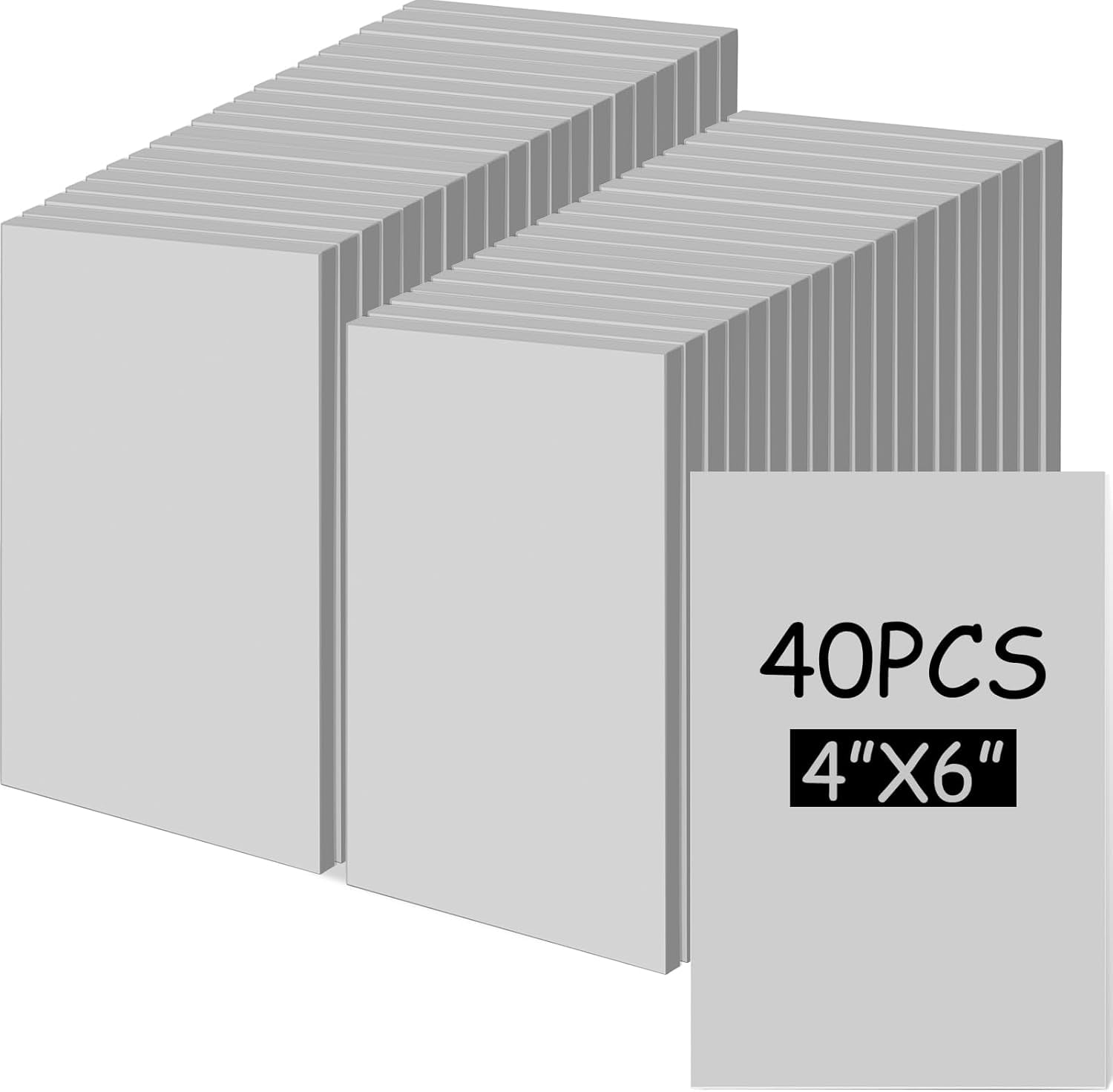 40 Pcs 4"x6" Rubber Carving Blocks Linoleum Block Stamp Making Kit Soft ...