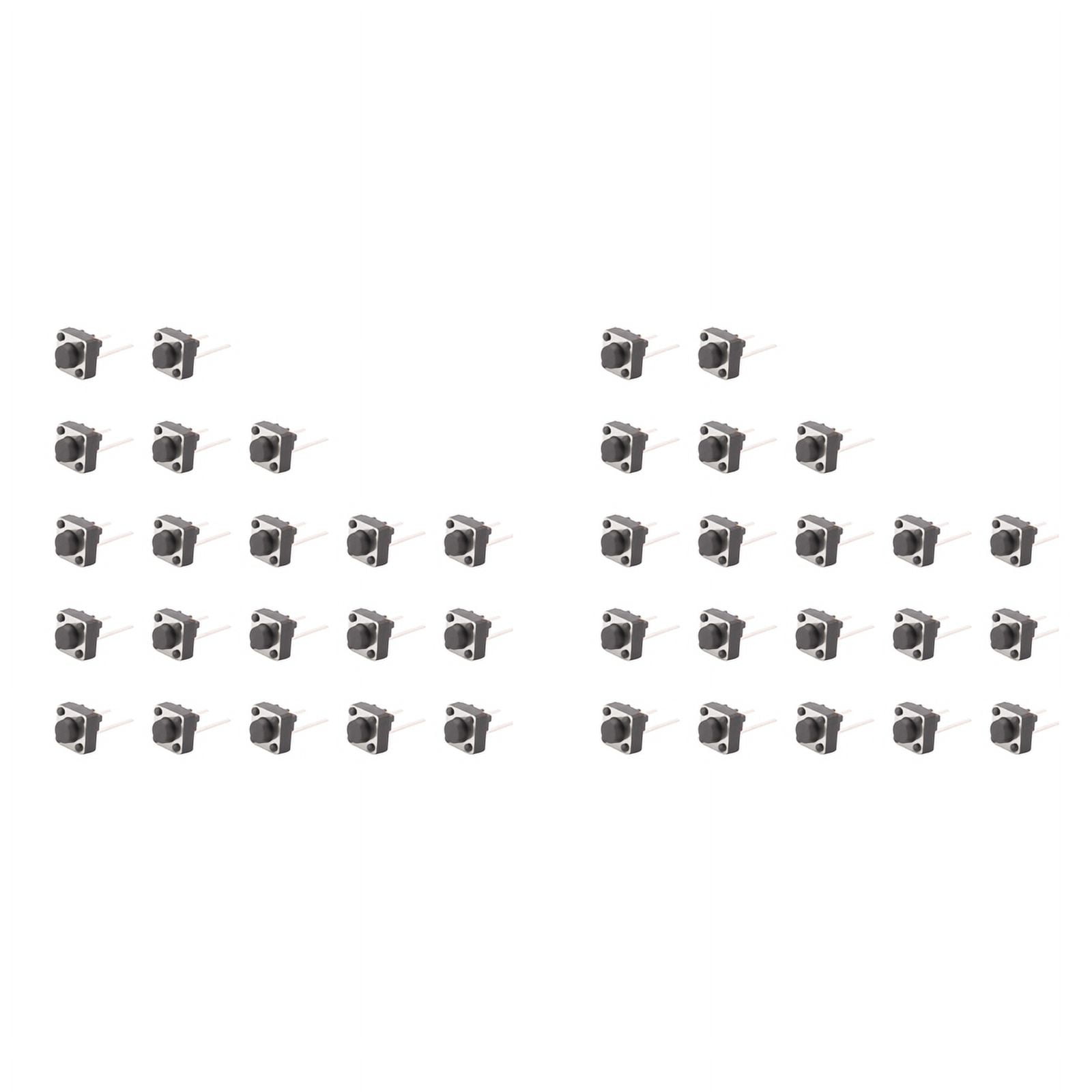 40 Pcs 6X6X5mm Momentary Tactile Tact Push Button Switch 2 Pin DIP ...