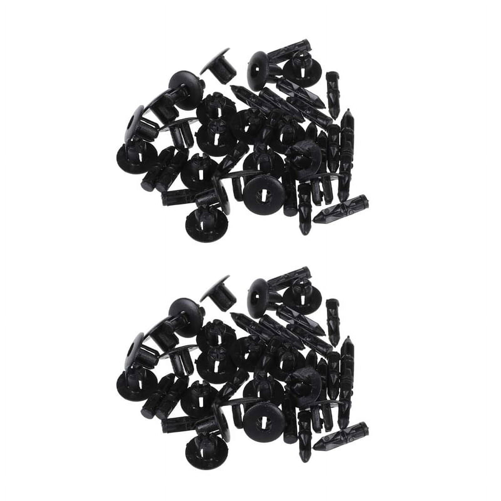 40 Pcs 7mm Hole Plastic Push Rivet Fairing Panel Fixings Clips ...
